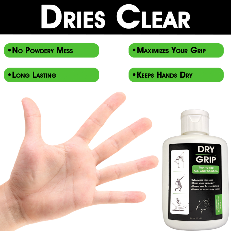 Dry Grip Pole Grip Solution - Transparent, Non Sticky, Anti-Slip Solut ...